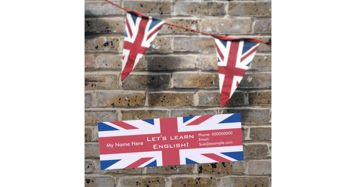 Teaching English Language -- Advertising Cards | Zazzle