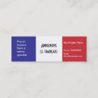 French Lessons / French Teacher / Flag of France Business Card | Zazzle.com
