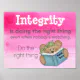 Teaching Integrity Poster | Zazzle