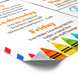 Teaching is a work of heart teacher appreciation poster | Zazzle