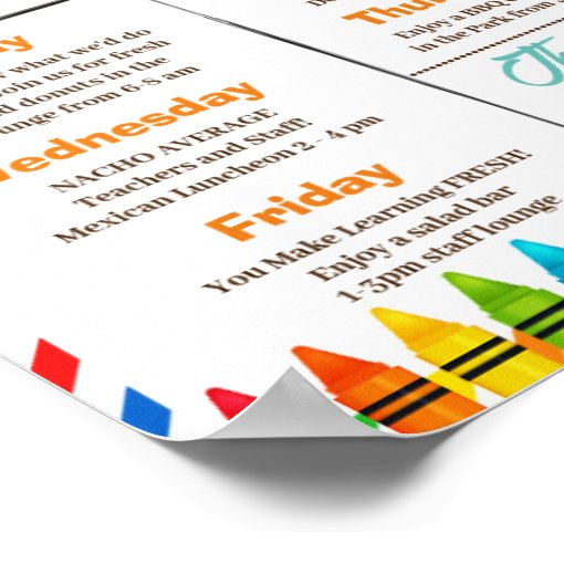 Teaching is a work of heart teacher appreciation poster | Zazzle