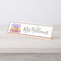 Teaching is a Work of Heart Teacher Gift Desk Name Plate | Zazzle