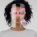 Teaching is my Super Power Superhero Pink Face Shield | Zazzle