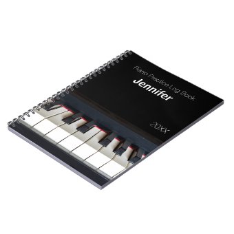 Teaching Piano, Piano Practice Log Book | Zazzle