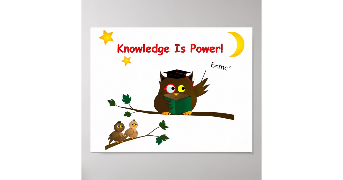 Teaching Wise Owl Poster | Zazzle