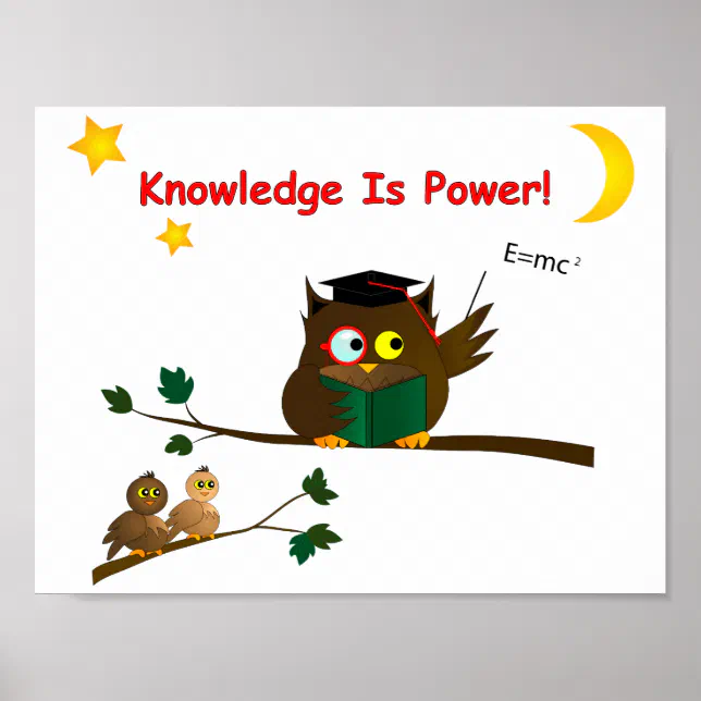 Teaching Wise Owl Poster | Zazzle