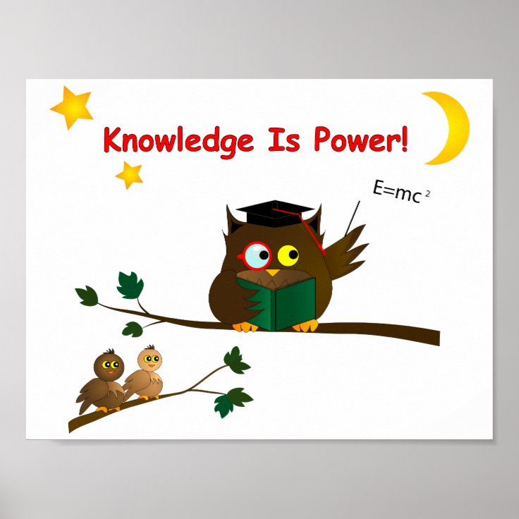 Teaching Wise Owl Poster | Zazzle