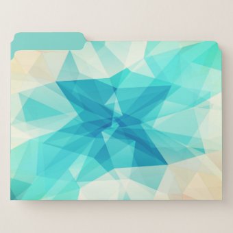 Teal Abstract Design File Folders Set | Zazzle