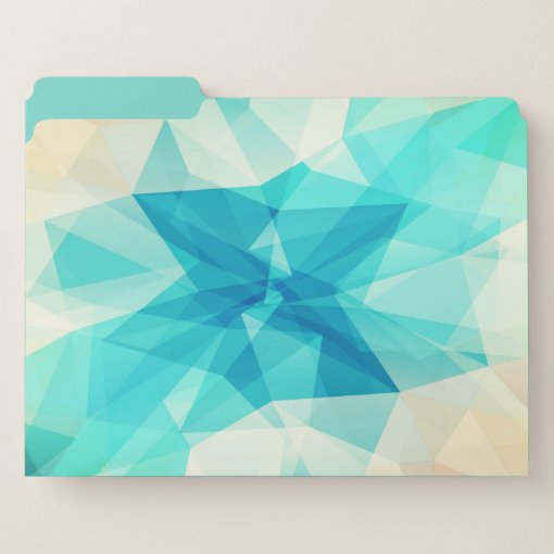 Teal Abstract Design File Folders Set | Zazzle