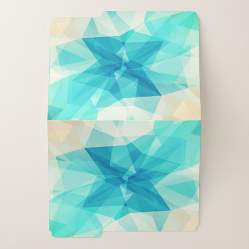 Teal Abstract Design File Folders Set | Zazzle