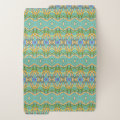 Teal And Green Patterned File Folder | Zazzle