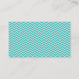 Teal and Turquouise Chevron Nautical Anchor Business Card | Zazzle
