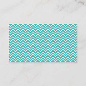 Teal and Turquouise Chevron Nautical Anchor Business Card | Zazzle