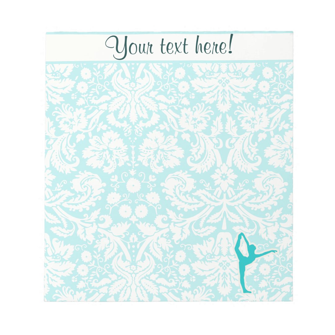 Teal Ballet Notepad | Zazzle