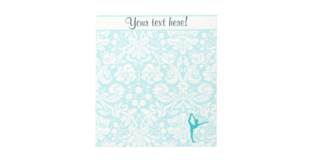 Teal Ballet Notepad | Zazzle