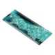 Teal Blue Gold Glitter Marble Aqua Turquoise Ruler | Zazzle