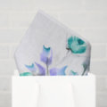 Teal & Blue Roses Tissue Paper | Zazzle
