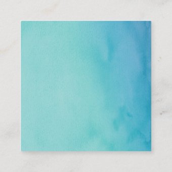 Teal & Blue Watercolor Wedding Website Reminder Enclosure Card | Zazzle