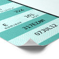 teal concert ticket poster | Zazzle