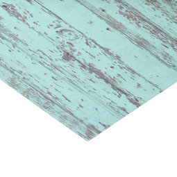Teal Distressed Rustic Wood Tissue Paper | Zazzle