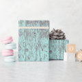 Teal Distressed Rustic Wood Wrapping Paper | Zazzle