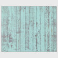Teal Distressed Rustic Wood Wrapping Paper | Zazzle