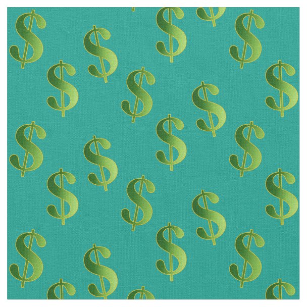 Dollar Sign Fabric | Zazzle