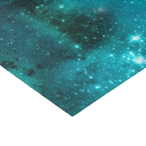 Teal Galaxy Series Design 6 Tissue Paper | Zazzle