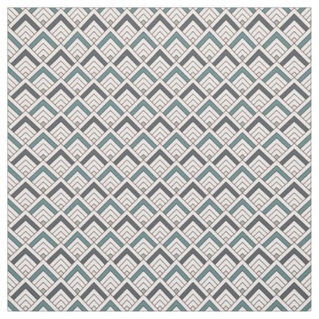 Geometric Triangle Hand Drawn Pattern Fabric | Zazzle.com