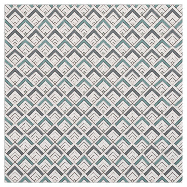 Geometric Triangle Hand Drawn Pattern Fabric | Zazzle.com