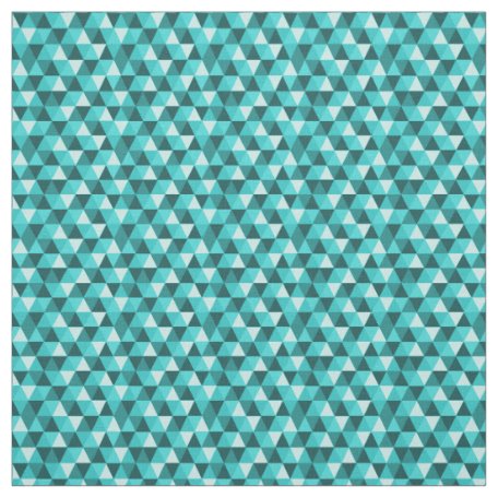 Modern Teal Geometric | Fabric | Zazzle