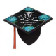 Teal Gold Floral Nursing School Graduation Cap Topper | Zazzle