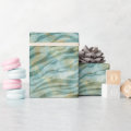 Teal Gold Zebra Print Wrapping Paper | Zazzle