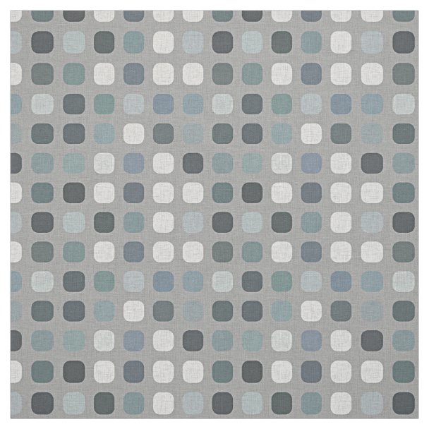 Light Pastel Blue Modern Round Squares Pattern Fabric | Zazzle.com