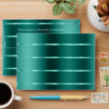 Teal Green Ribbon Bridal Shower or Wedding Envelope | Zazzle