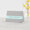 Teal Grey Chevron Business From Group Birthday Card | Zazzle