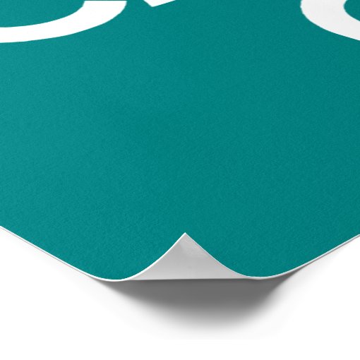 Teal Keep Calm and Carry On Poster | Zazzle