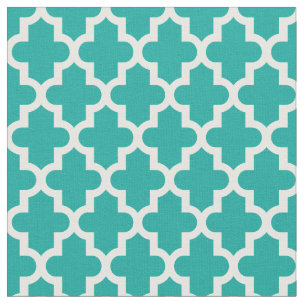 Burnt Orange Moroccan Print Fabric | Zazzle