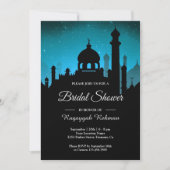Teal Night Sky Arabian Nights Bridal Shower Invitation | Zazzle