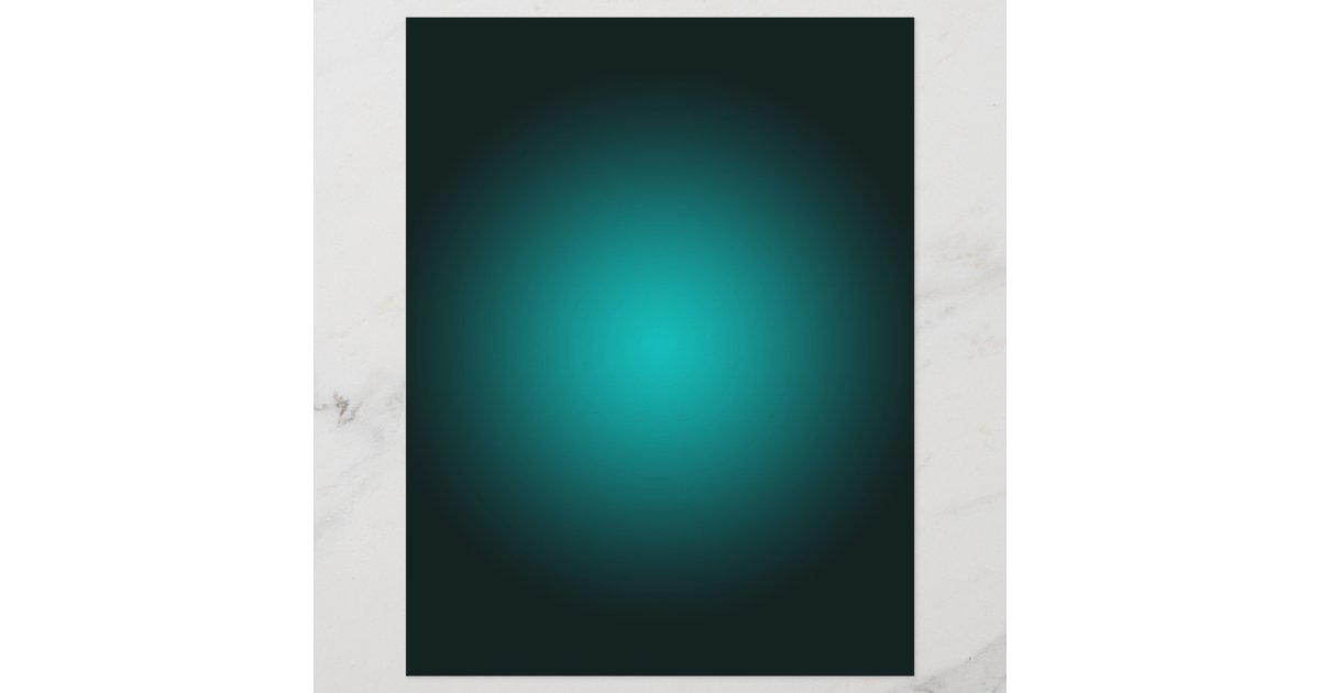 Teal Ombre Green Gradient Modern Minimalist Flyer | Zazzle