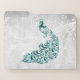 Teal Peacock File Folder | Zazzle