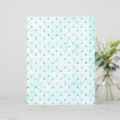 Teal Polka Dots on White Turquoise Scrapbook Paper | Zazzle