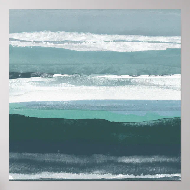 Teal Sea Poster | Zazzle