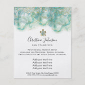 teal sea turtle flyer | Zazzle