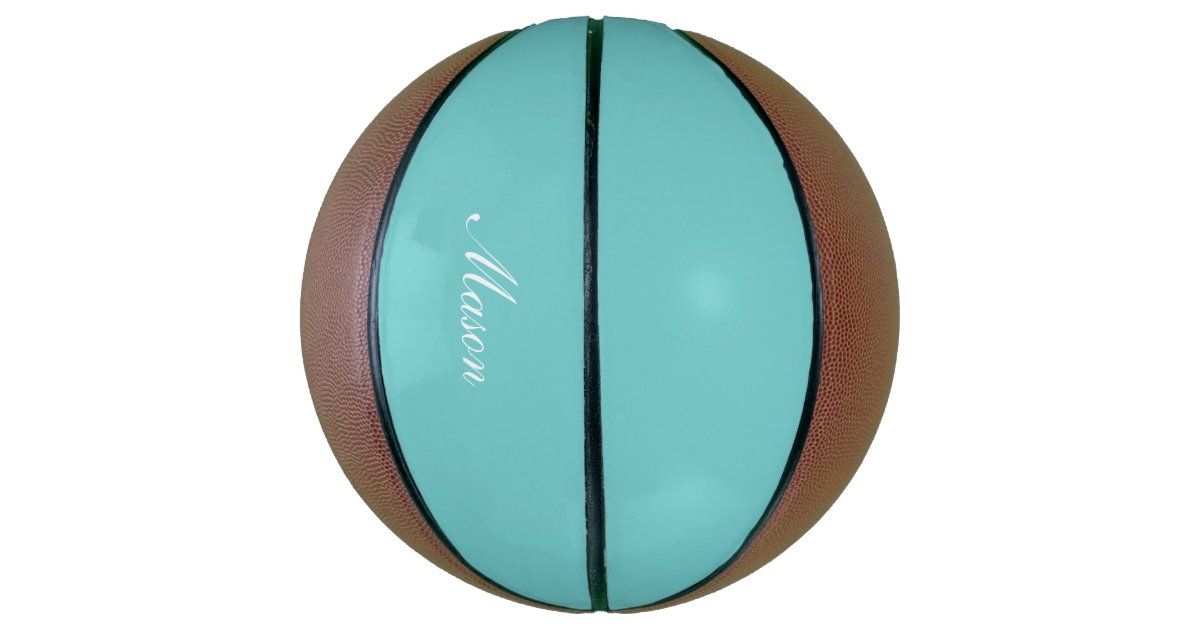 Teal Sky Custom Basketball | Zazzle