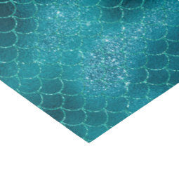 Teal Sparkle Mermaid Tissue Paper | Zazzle
