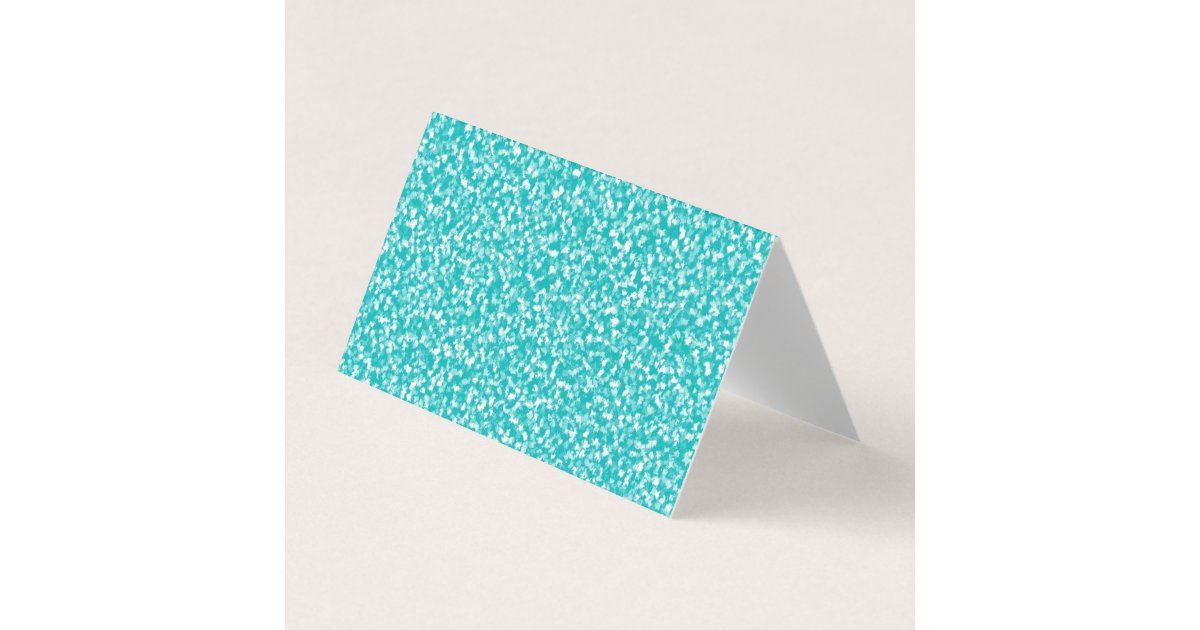 Teal Speckled Blank Greeting Cards | Zazzle