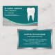 Teal Steel Tooth Dental Clinic Dentist Business Card | Zazzle