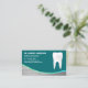 Teal Steel Tooth Dental Clinic Dentist Business Card | Zazzle