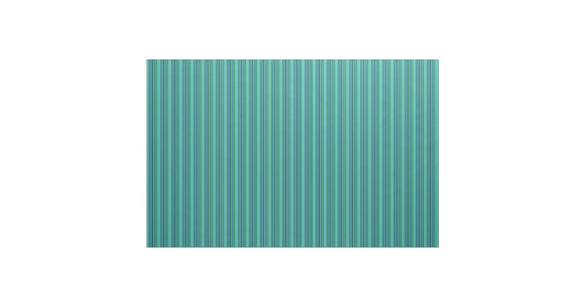 Teal Stripes Design Fabric | Zazzle
